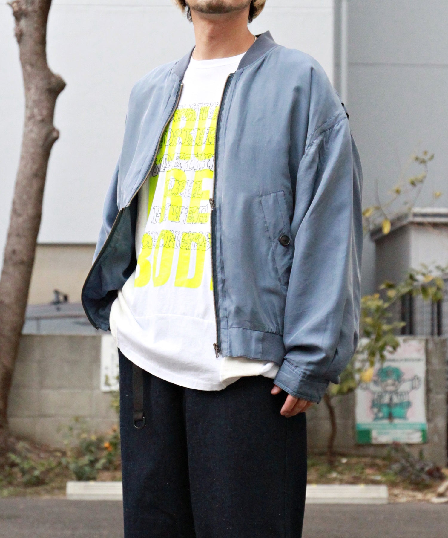 CHANGES チェンジーズ / REMAKE SILK BOMBER JACKET-03 リメイクシルクボンバージャケット シルクジャケット – GARROT STORE