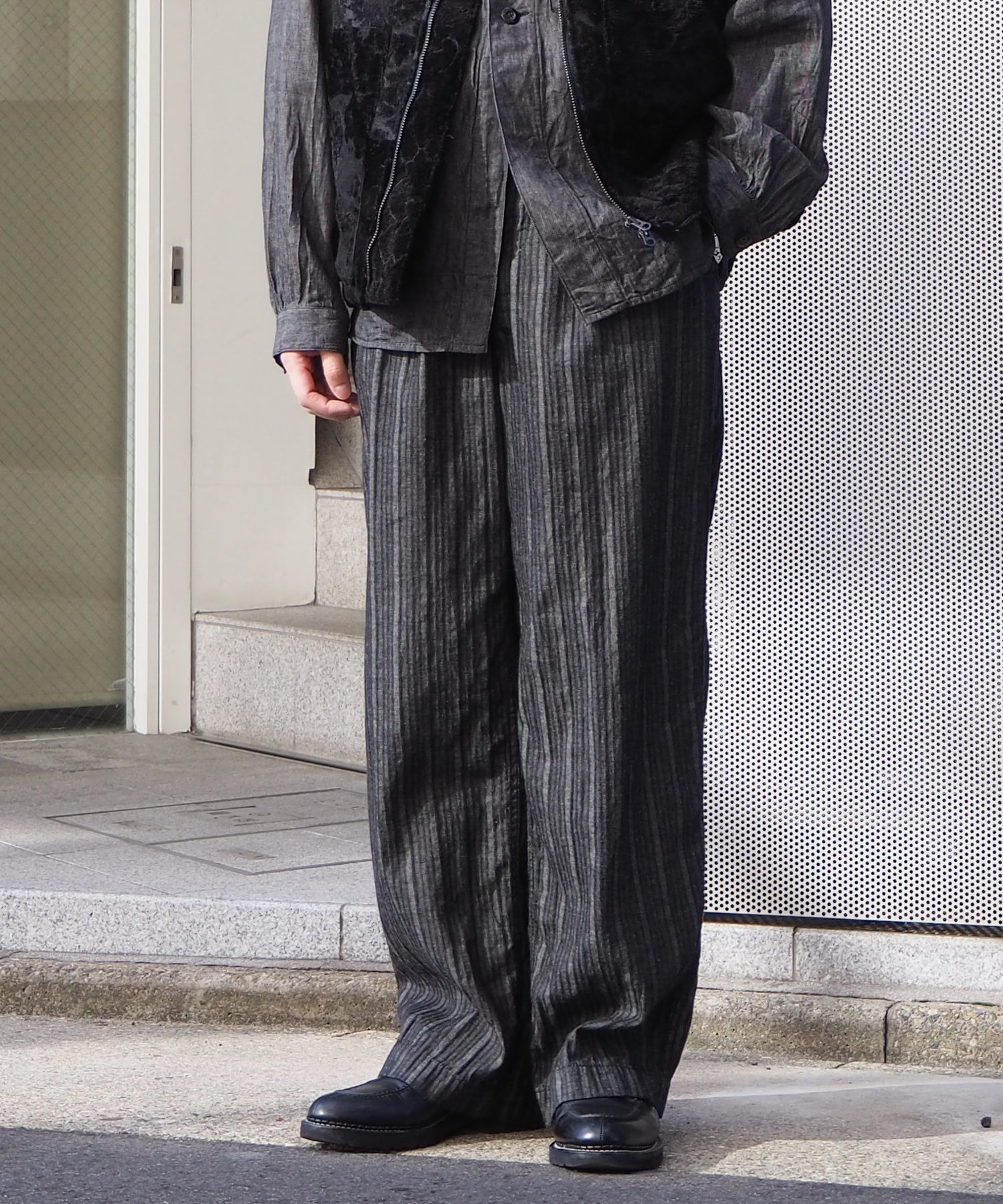 VERYTAGE / STRIPIX ベリーテイジ ストライプトラウザーズ フレンチワークトラウザーズ – GARROT STORE